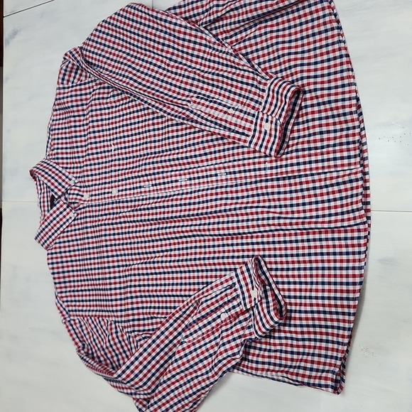 Dockers | Shirts | Xxl Red And Blue Dockers Mens Dress Shirt Great ...